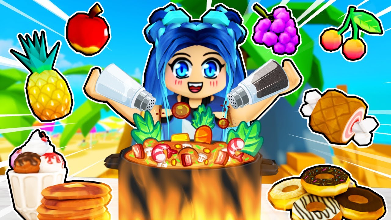 COOKING IN ROBLOX... - YouTube