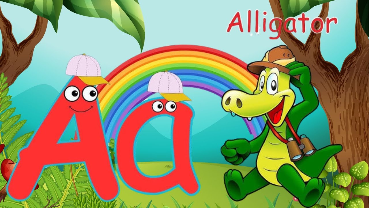 A For Alligator B For Bucket | Phonics Animals Song | Learn ABC ...
