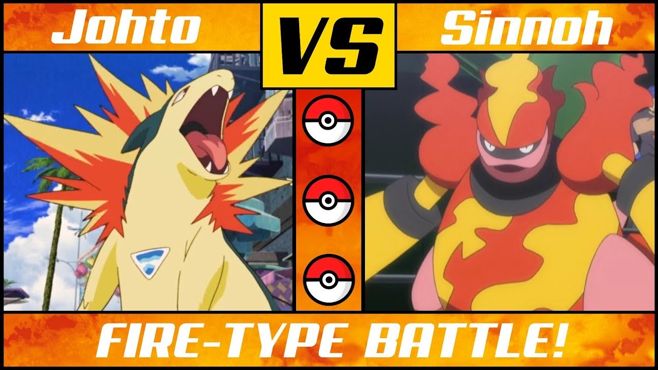 Fire Pokémon Battle: JOHTO vs. SINNOH (Pokémon Sun/Moon) - YouTube