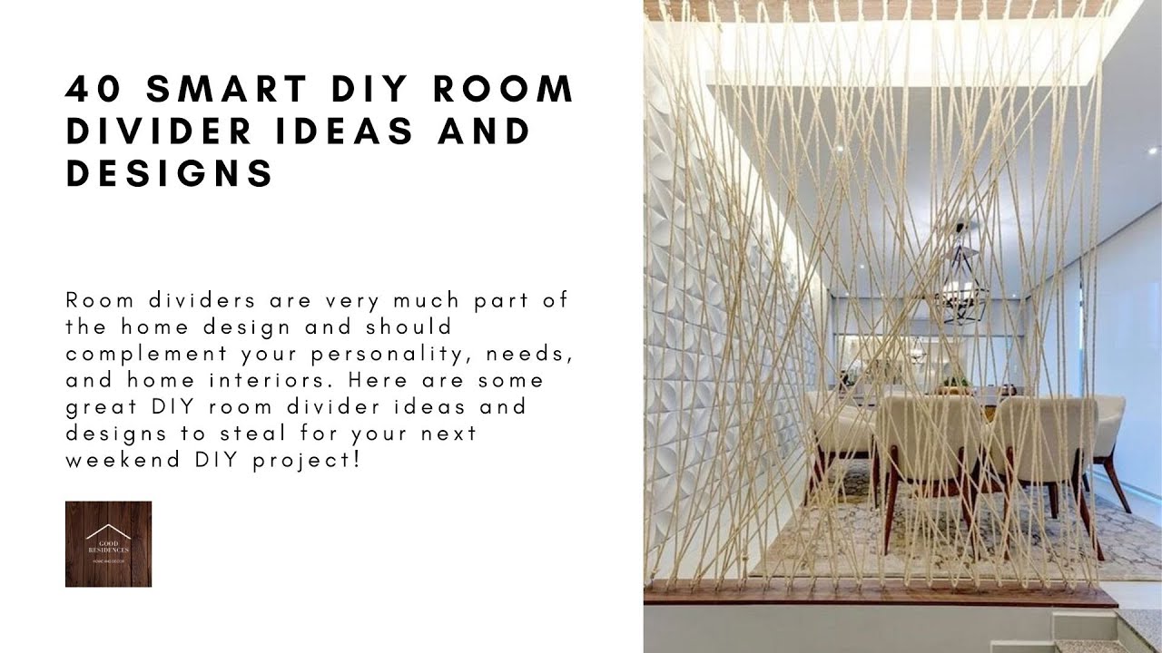 40 Smart DIY Room Divider Ideas and Designs - YouTube