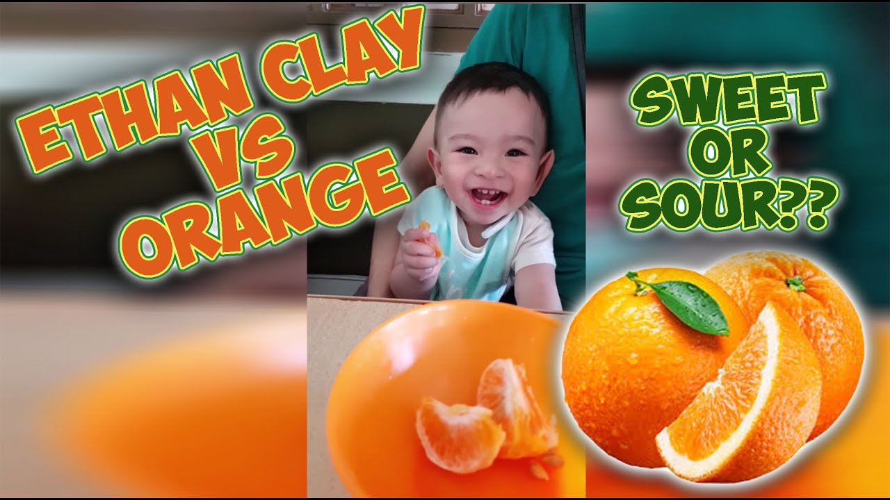 How to eat orange | FUNNY | CUTE | ETHAN CLAY - YouTube