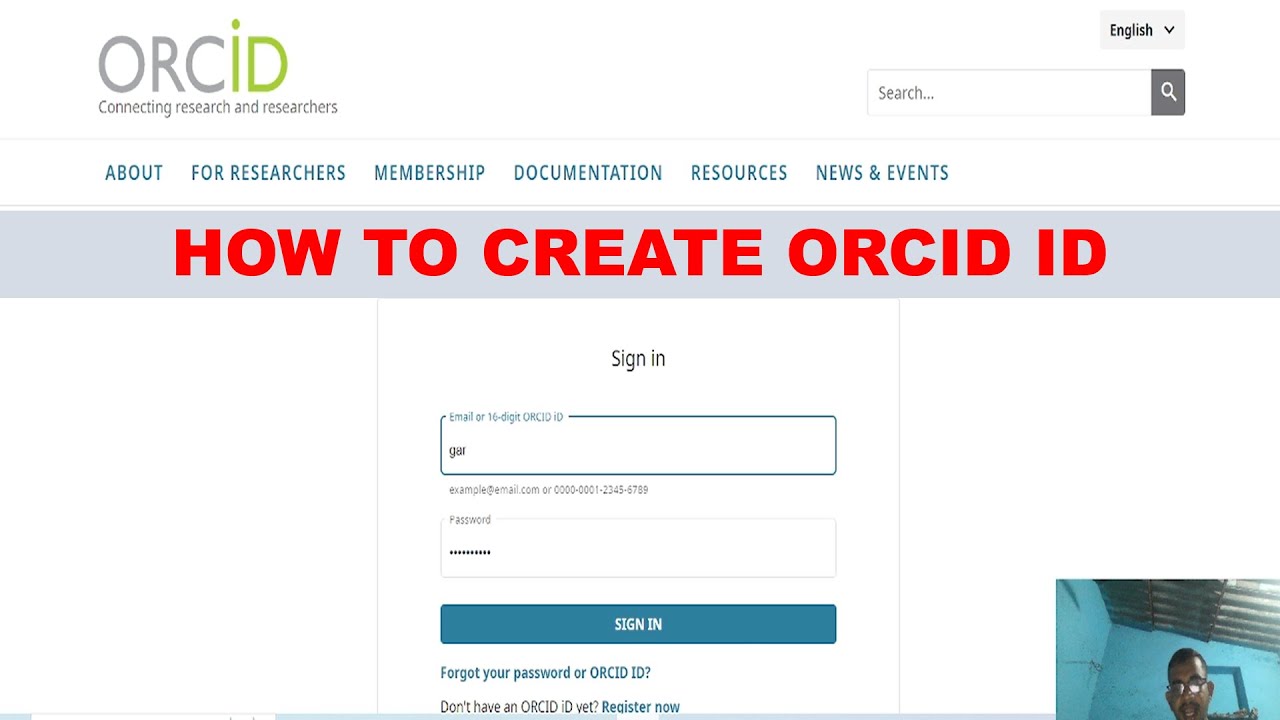 HOW TO CREATE ORCID ID - YouTube