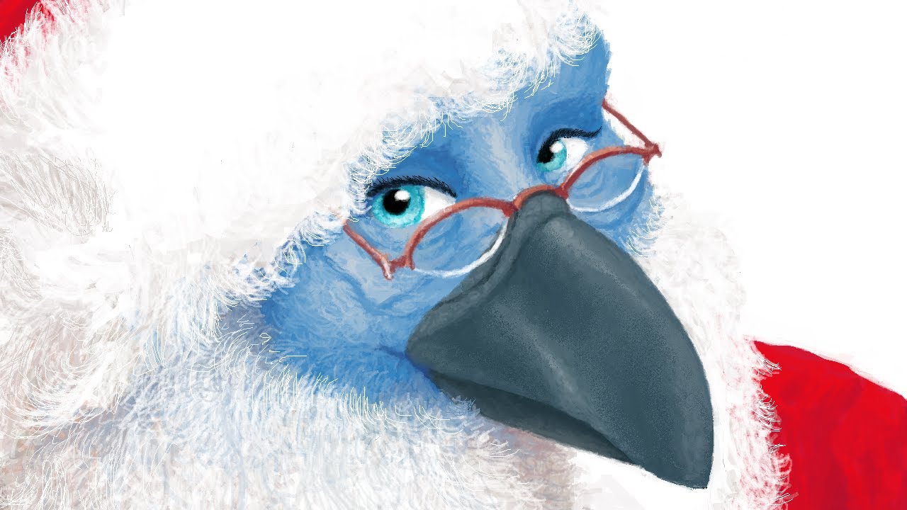 Believably Realistic MS Paint Art : Bird Santa Speedpaint - YouTube