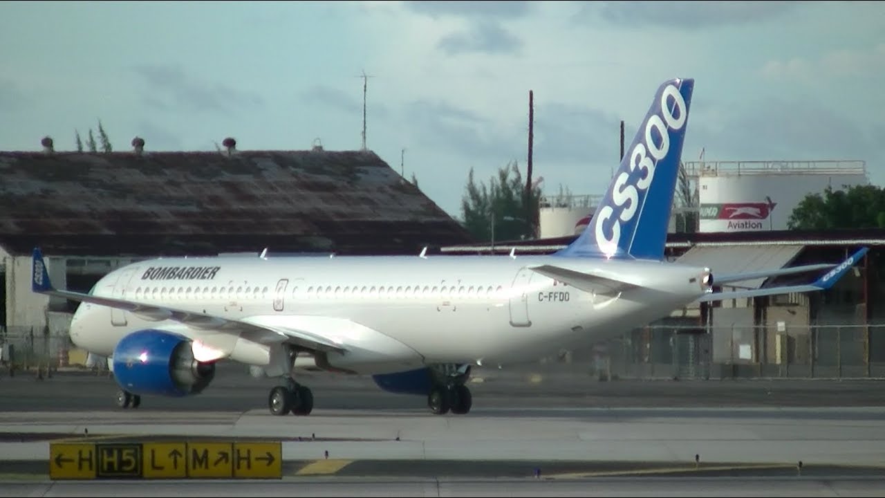TJSJ Spotting: Bombardier CS300 House Colors! - YouTube