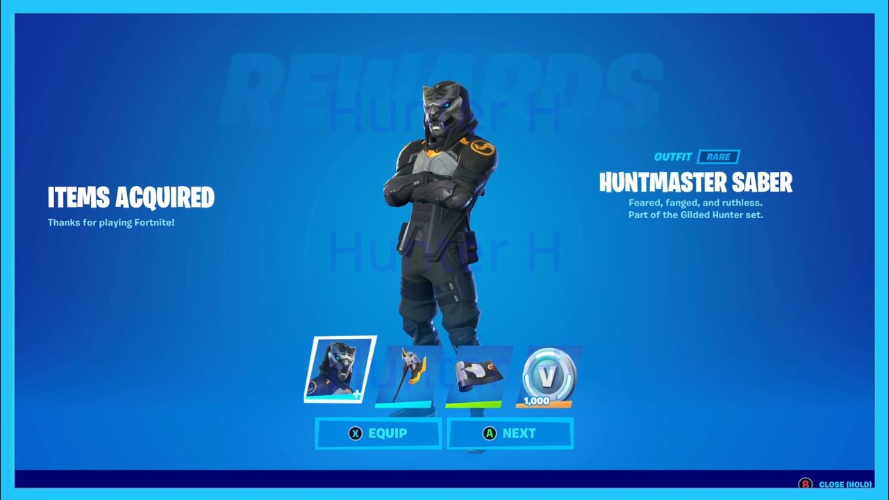 Fortnite Redeeming The Gilded Hunter Bundle! EARLY! Showcase & Gameplay ...