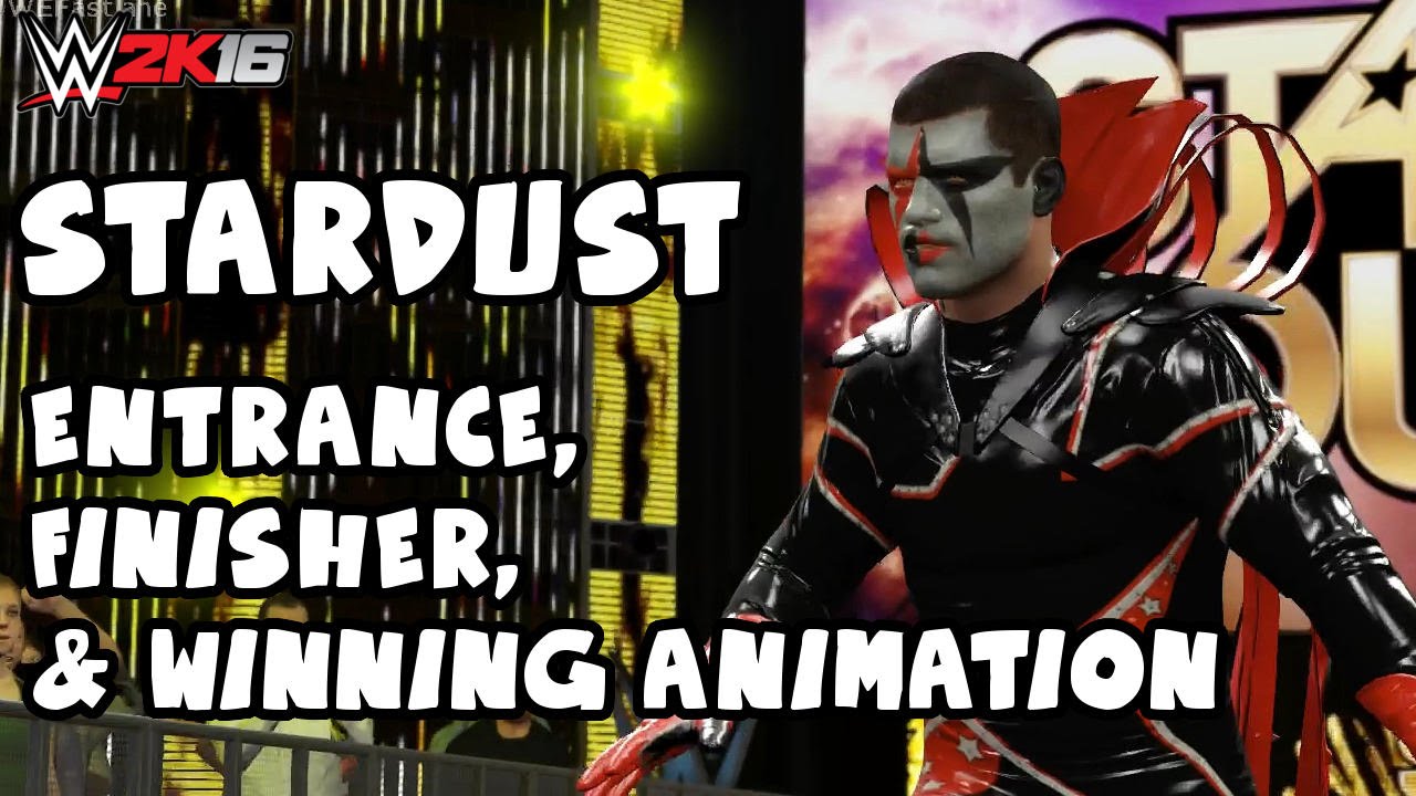 WWE 2K16 Stardust - Entrance, Finisher, & Winning Animation (1080p Xbox ...