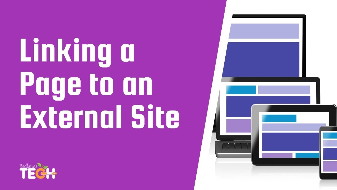 Linking a Page to an External Site - YouTube
