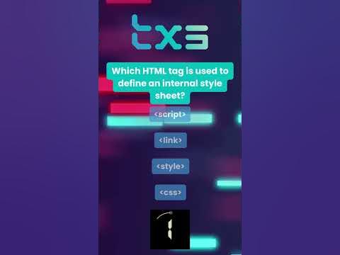 Which HTML Tag Is Used To Define An Internal Style Sheet? #short # ...