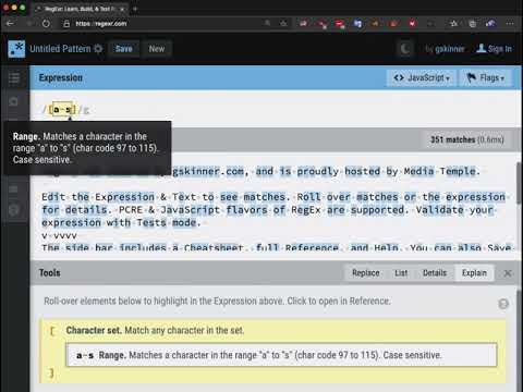 RegEx [Arabic] - شرح الرجكس - YouTube