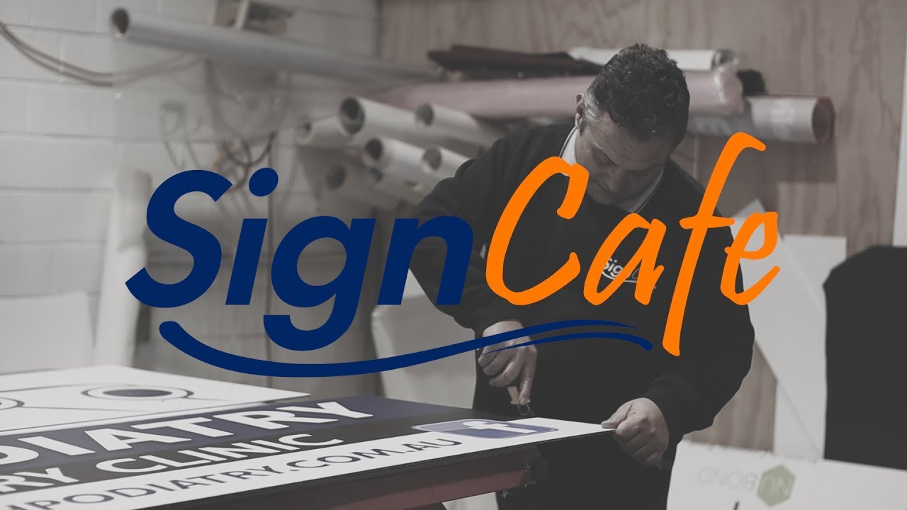 Sign Cafe | Sign Writer Tullamarine Melbourne - YouTube