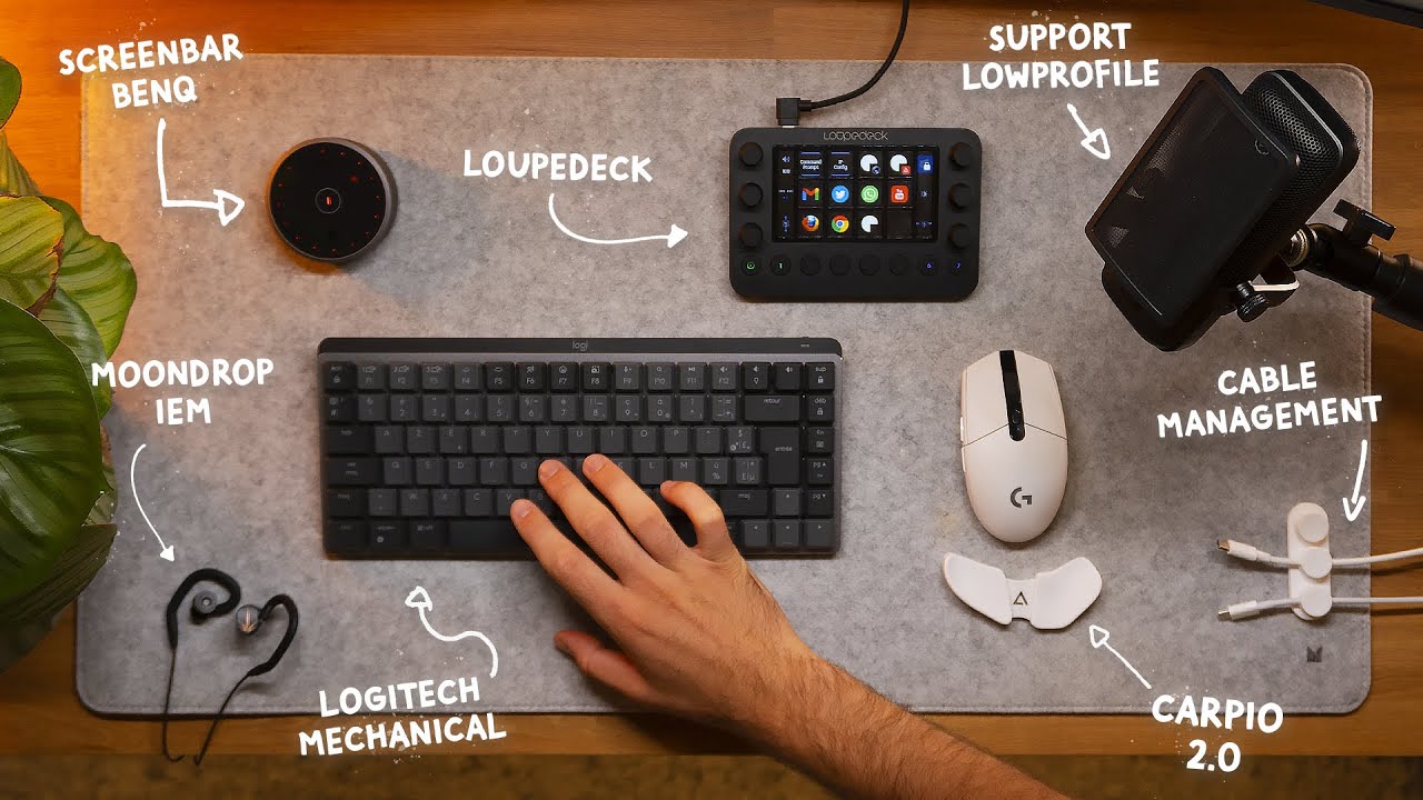 7 Accessoires de Setup de Bureau (Deltahub Carpio, Logitech MX Mini ...