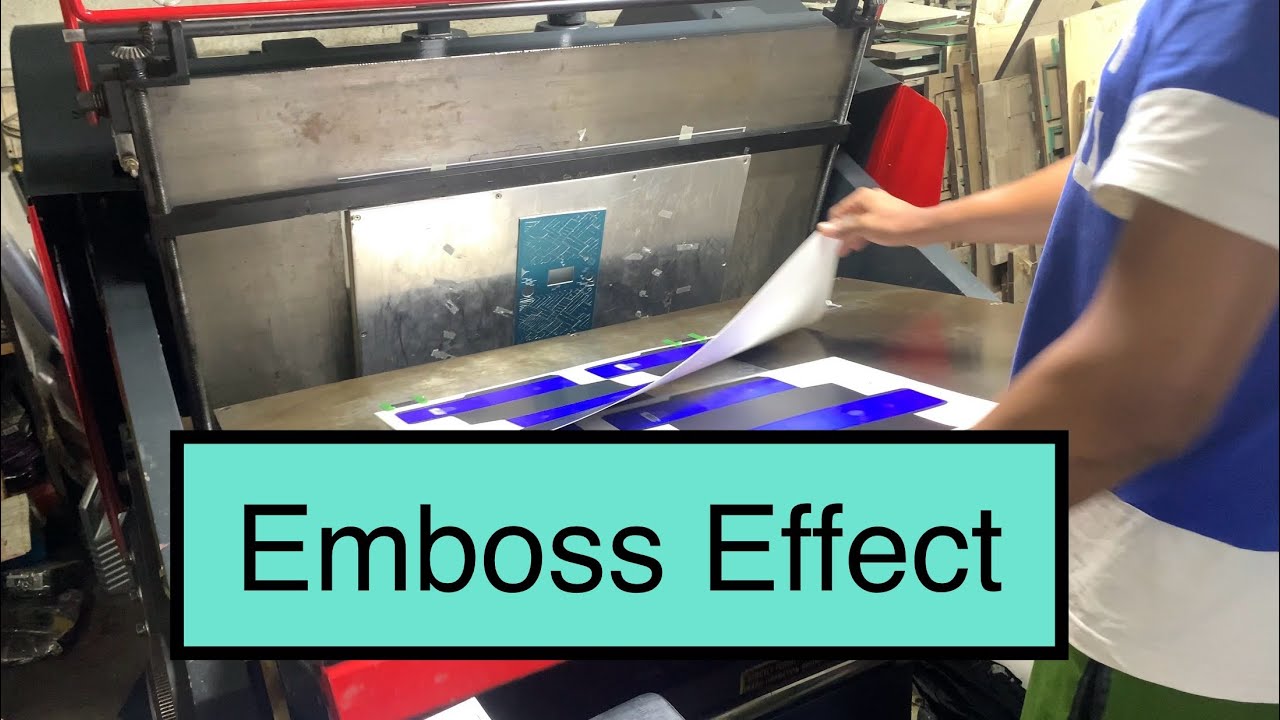 Paper Sheet Emboss Effect - YouTube