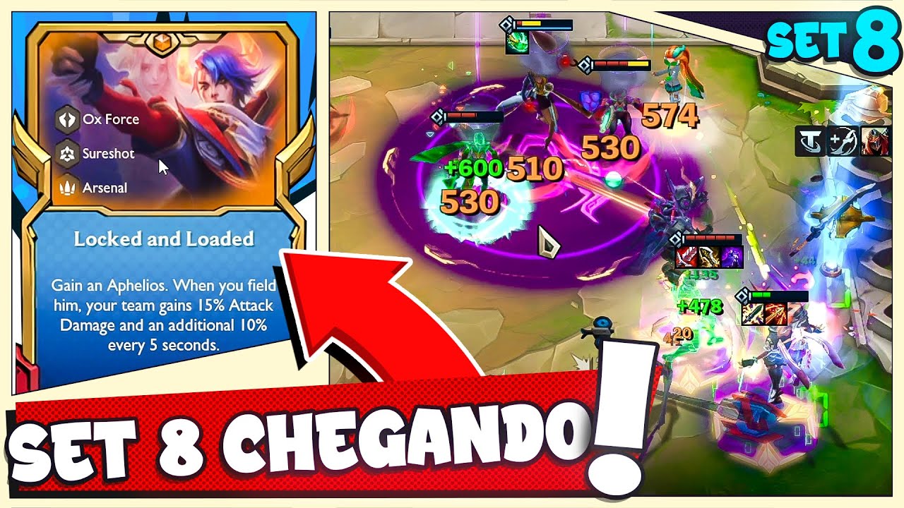 APHELIOS DO NOVO SET - Teamfight Tactics | TFT BR | SET 8 - YouTube