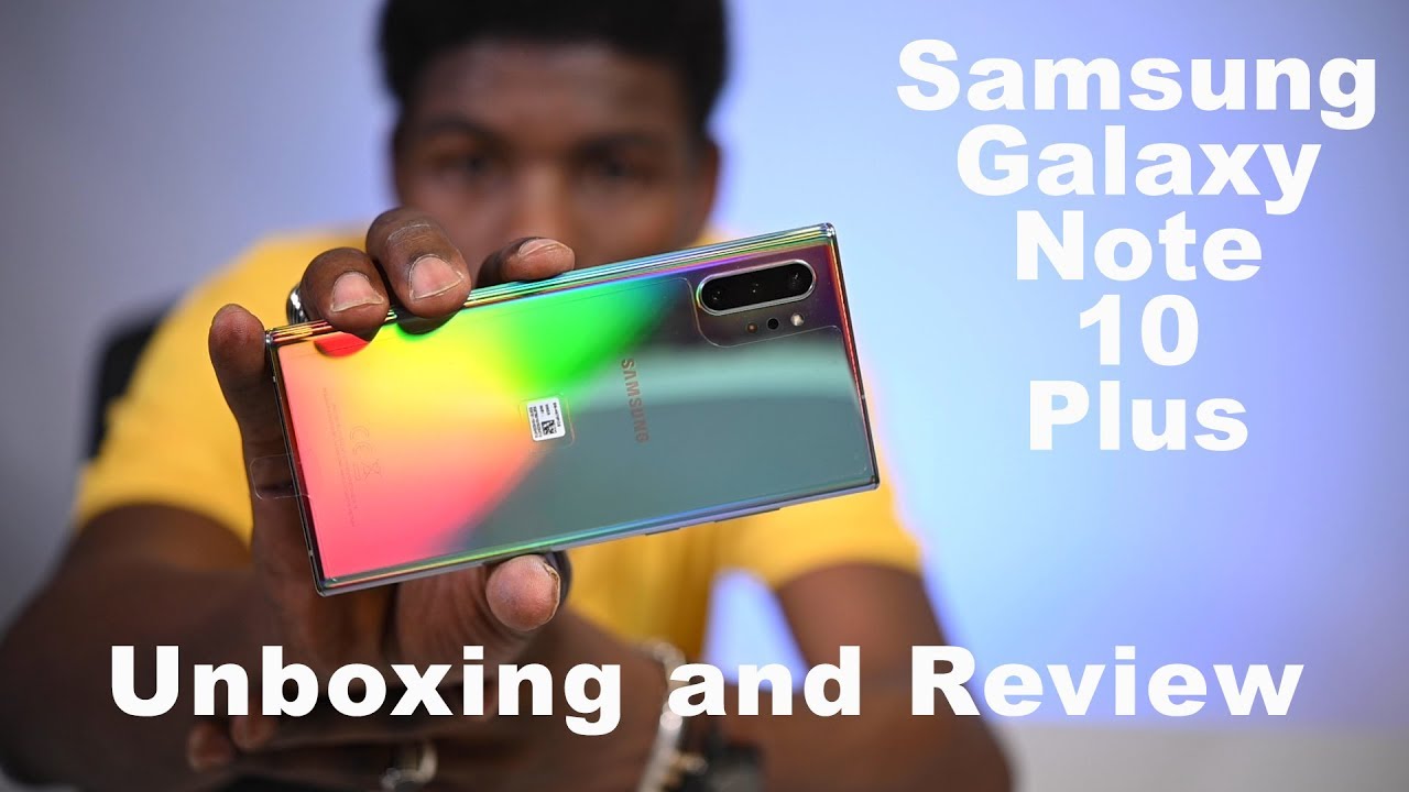 Unboxing Galaxy Note 10 فتح علبة واستعراض محتويات صندوق جالاكسي نوت ١٠