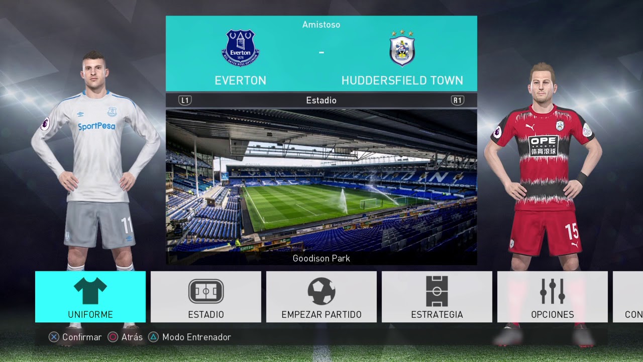 OF PS4 Premier League PES 2018 - YouTube