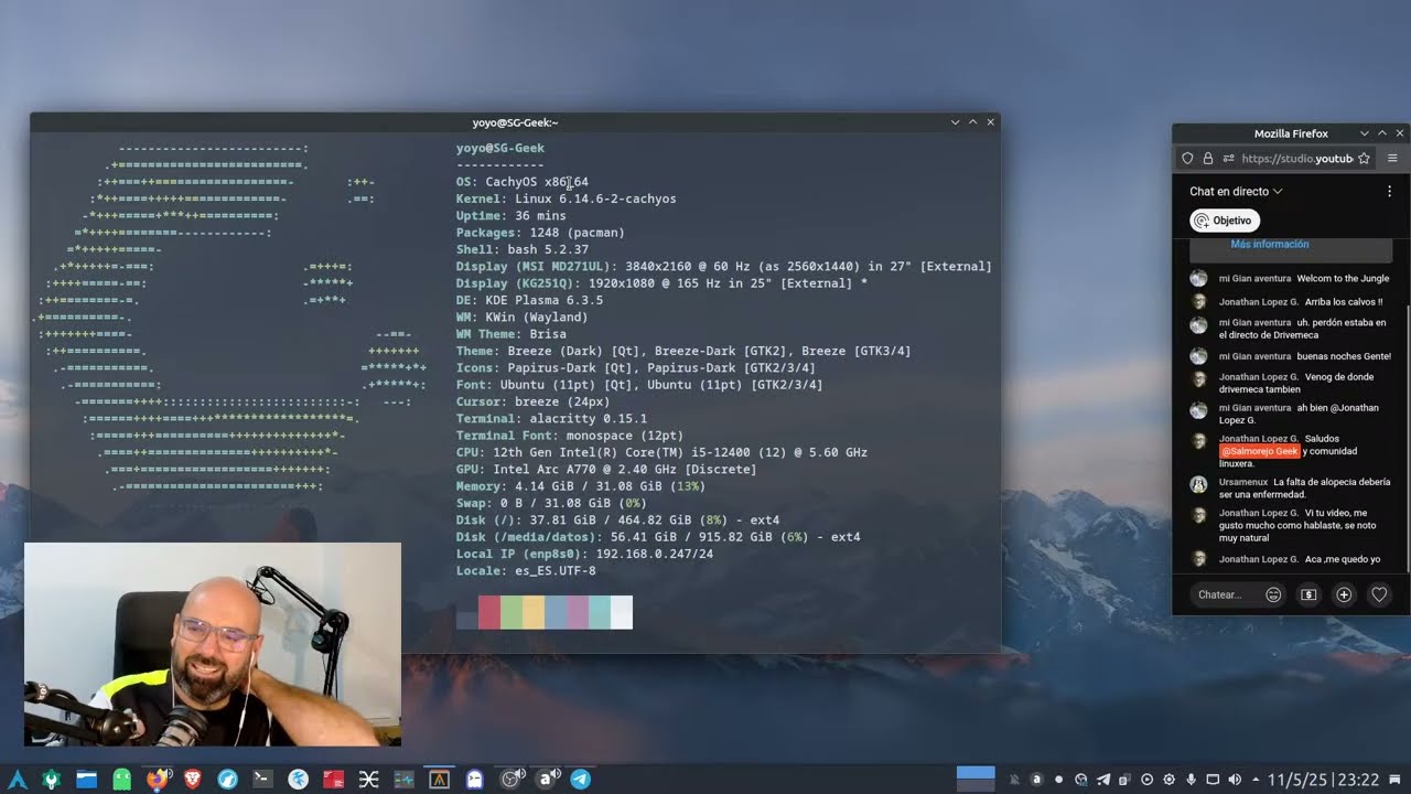 LIVE | Sábado de Debian GNU/Linux 12 (Bookworm) KDE Plasma 5.27.5 - YouTube