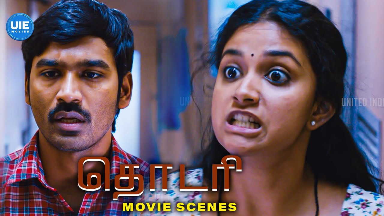 Thodari Movie Scenes | Why does Keerthy get so frustrated by Dhanush ...
