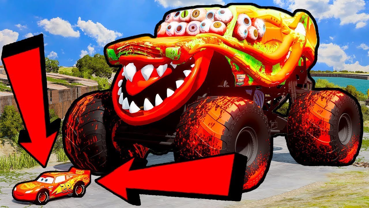 ⚠️Big Small vs Epic Escape⚠️McQueen and King Dinoco VS ZOMBIE Monster ...