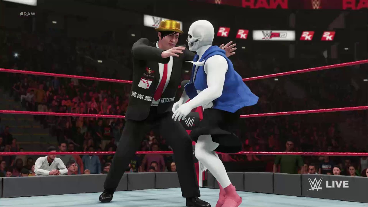 똘똘똘이(주식.ver) vs SANs 프로레슬링 매치 (WWE 2K19) - YouTube