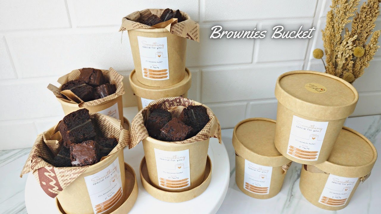 IDE JUALAN KEKINIAN 2023 | BROWNIES BUCKET LAPIS KEJU | SUPER NYOKLAT ...