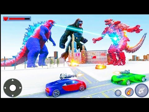Gorilla Robot VS Godzilla Robot Game🦖 - YouTube