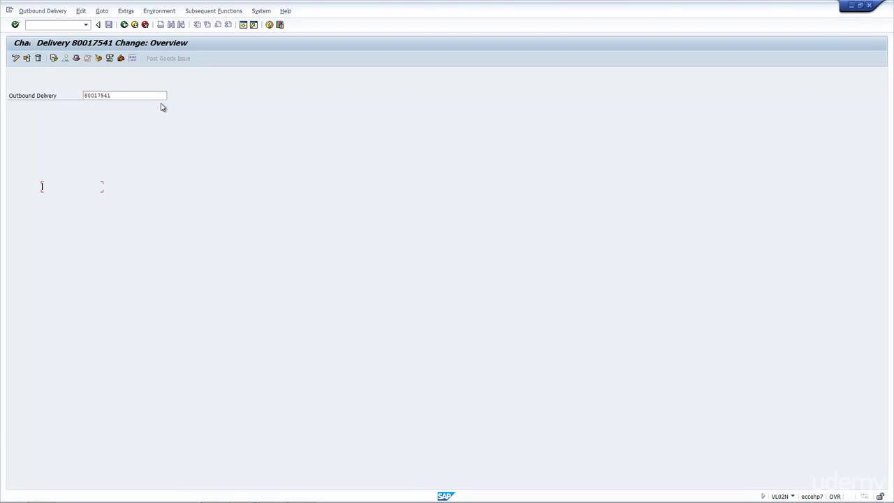 002 Outbound Delivery - SAP Demonstration - YouTube