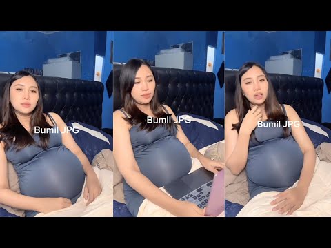Bumil Live - Pake Baju Ketat Perut Bumil Nampak Besar