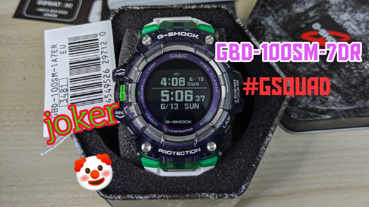 G-Shock GBD-100SM-1A7 Purple Joker (Unboxing) 🇲🇾🇲🇾🇲🇾 - YouTube