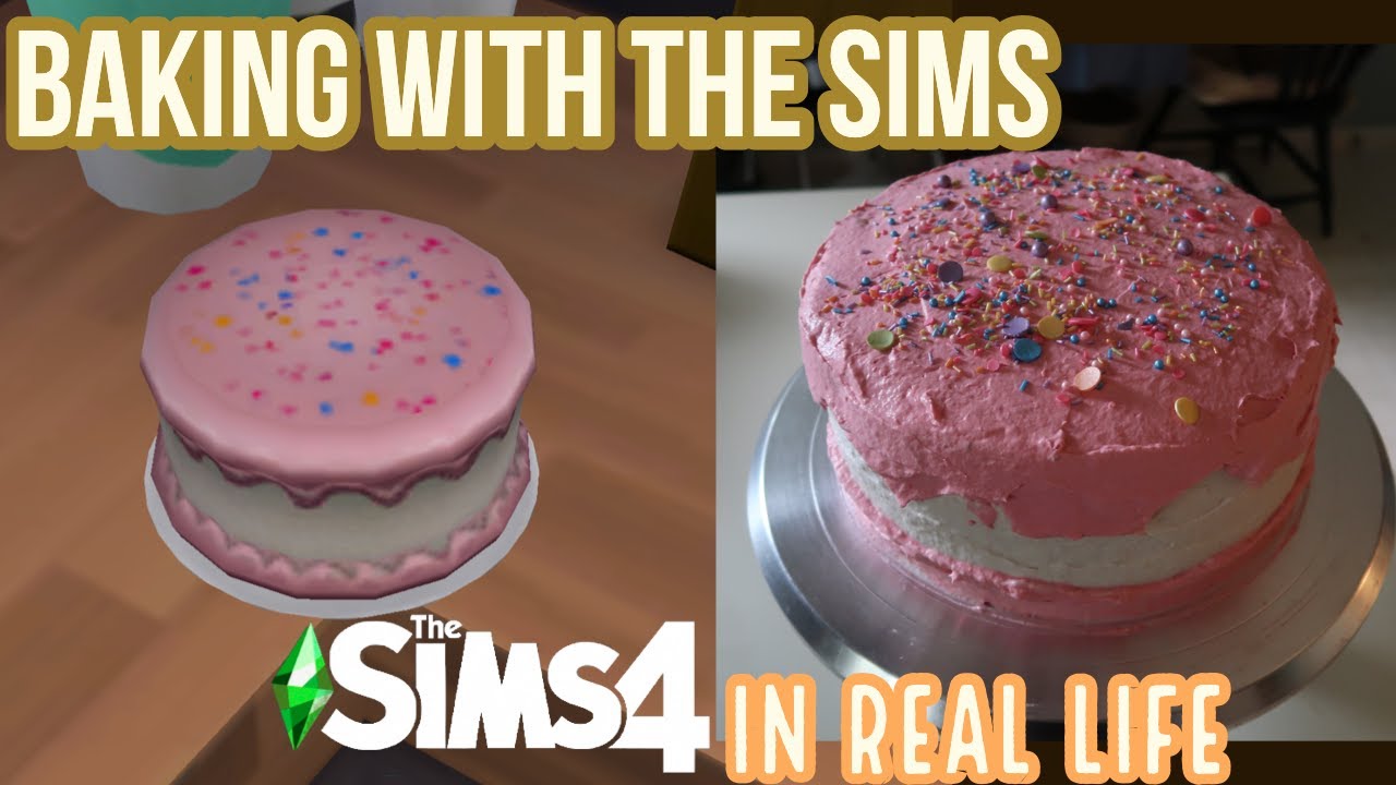 Baking With the Sims | Trying Sims 4 Recipes in Real Life | Strawberry ...