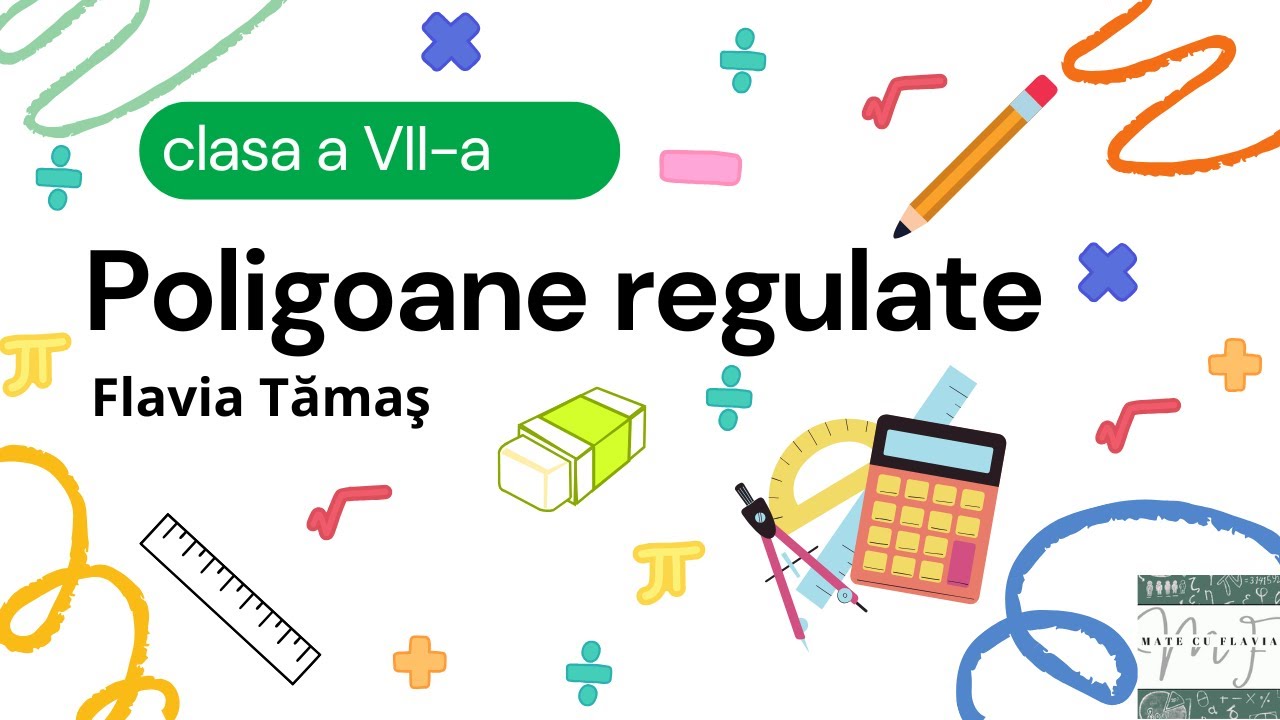 Calculul elementelor în poligoane regulate - clasa a VII-a - YouTube