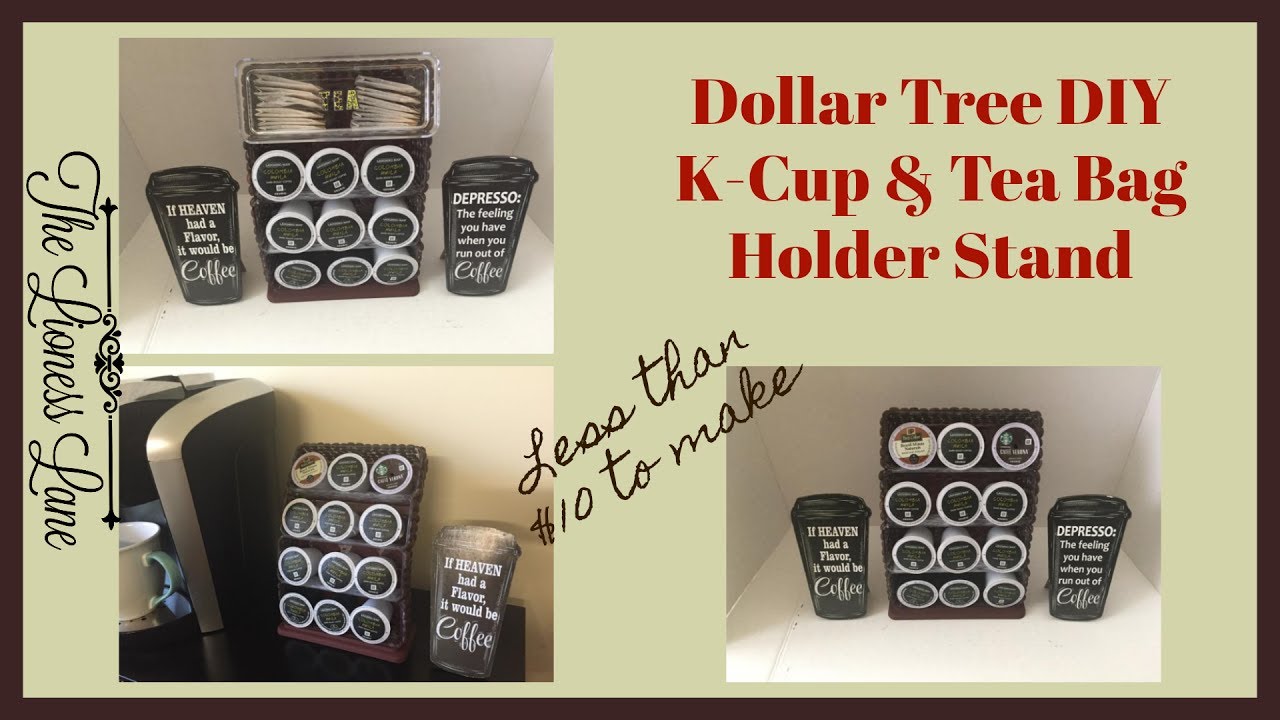 Dollar Tree DIY K Cup Tea Holder YouTube Dollar Tree DIY K Cup Tea Holder YouTube