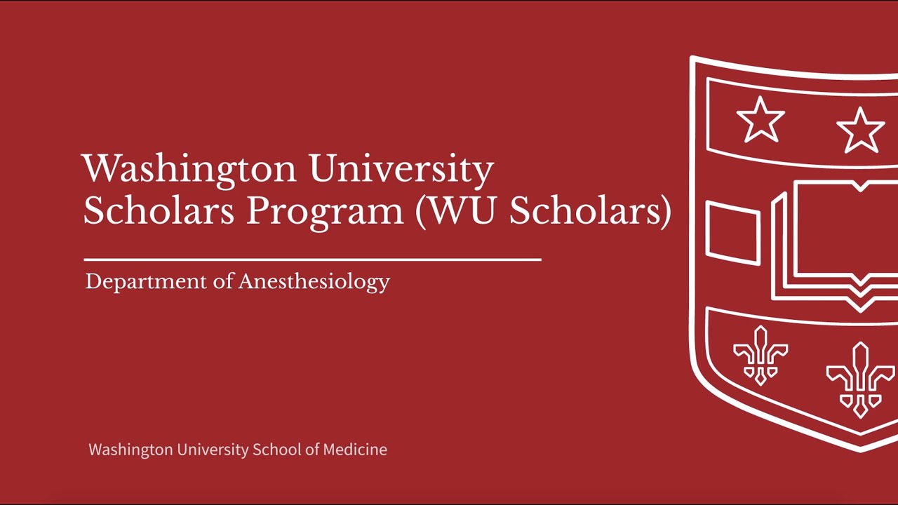 Scholars Program (formerly WU Scholars) at WashU Medicine - YouTube