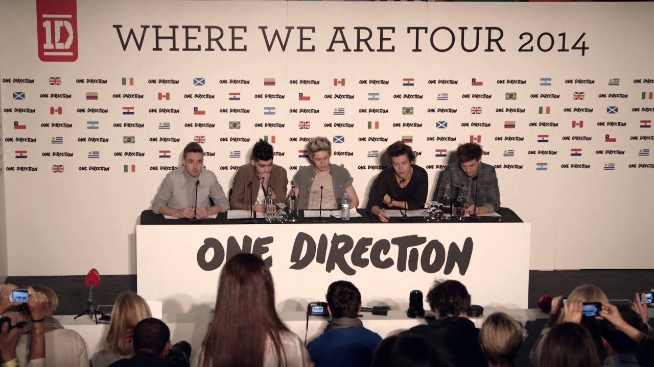 ONE DIRECTION PRESS CONFERENCE - 2014 STADIUM TOUR ANNOUNCED!! - YouTube