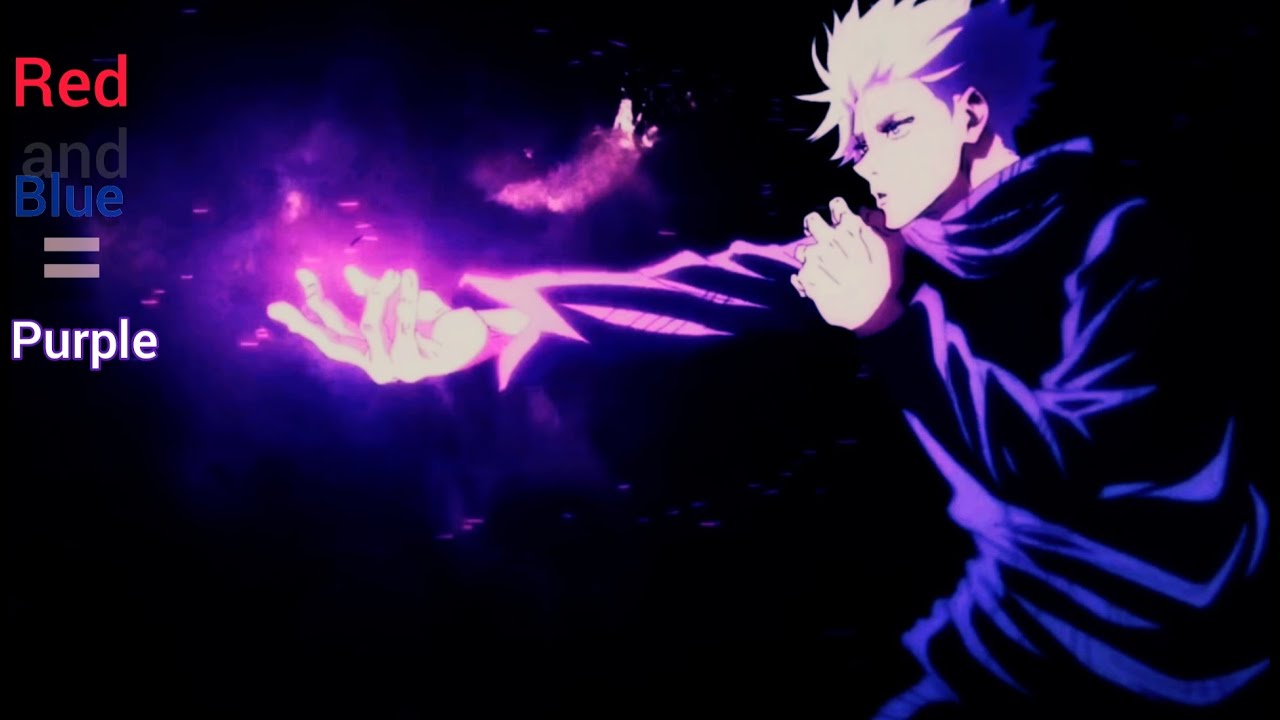 The power of Gojo Satoru. Blue-Red = Violet - YouTube