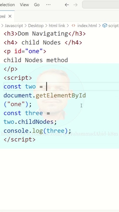 JavaScript Tutorial for Beginners / JavaScript learn / Dom Navigating child Node tag - YouTube