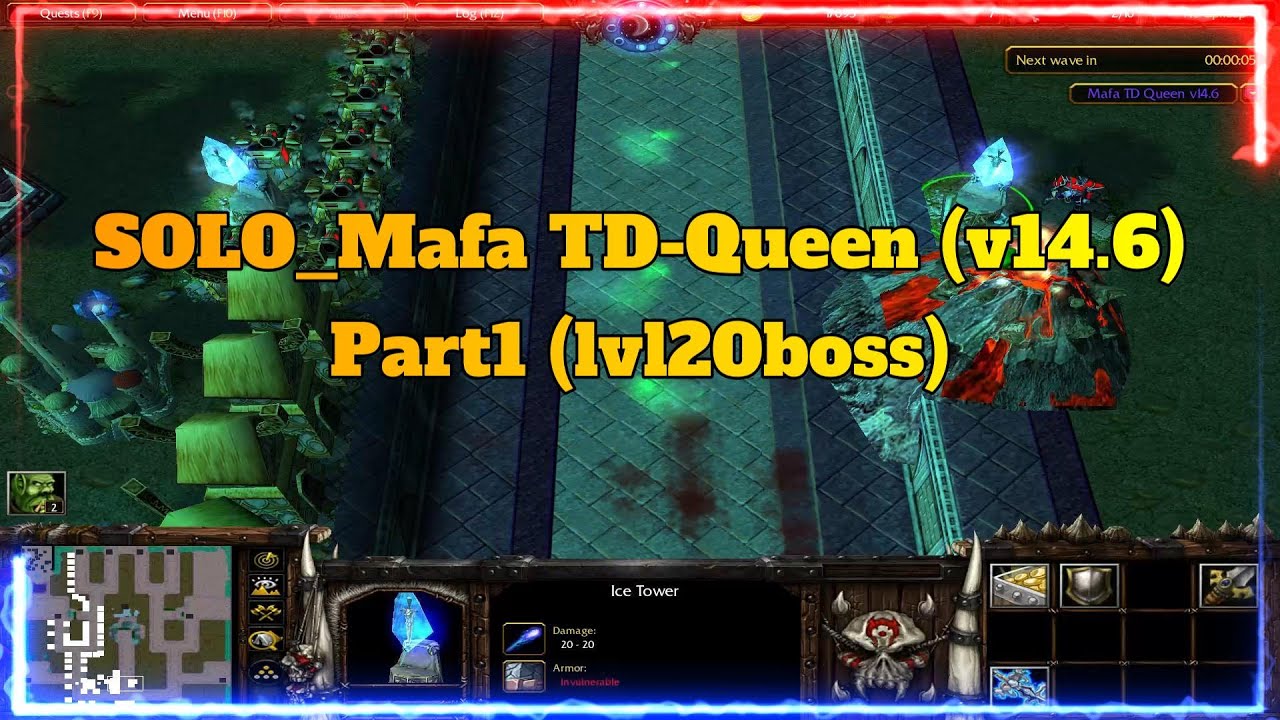 SOLO_Mafa TD-Queen (v14.6)_Part1(lvl20boss)#d0ta_nub - YouTube