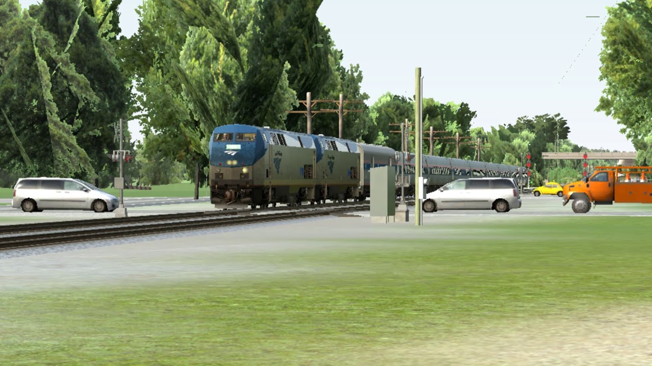 Run8 Amtrak's Silver Meteor Passing Through Folkston - YouTube