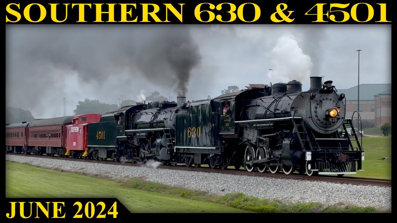 Southern 630 & 4501: Doubleheading to Georgia - YouTube