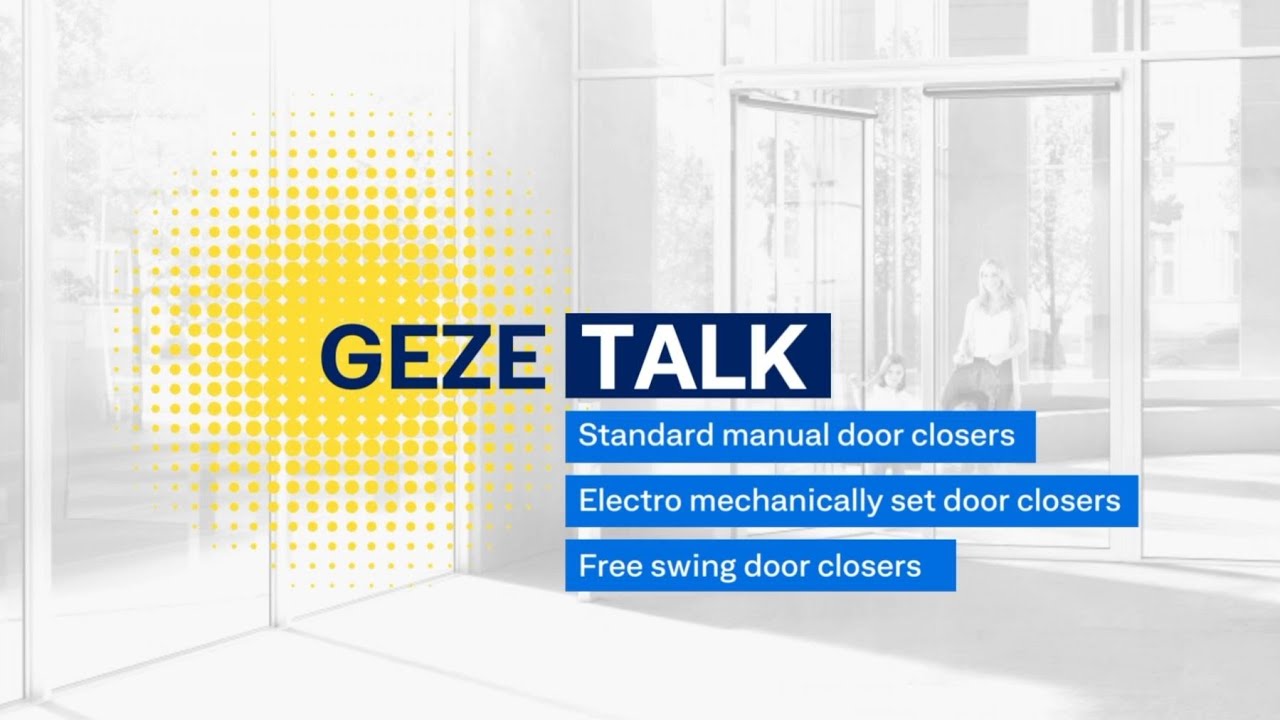 GEZE door closer types | product presentation | Swedish with subtitles - YouTube