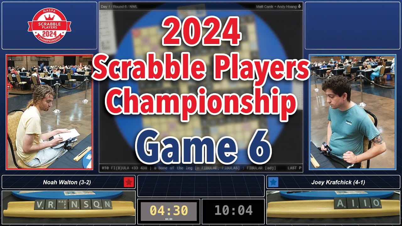 2024 Scrabble Players Championship - Game 6 - Noah Walton vs. Joey ...
