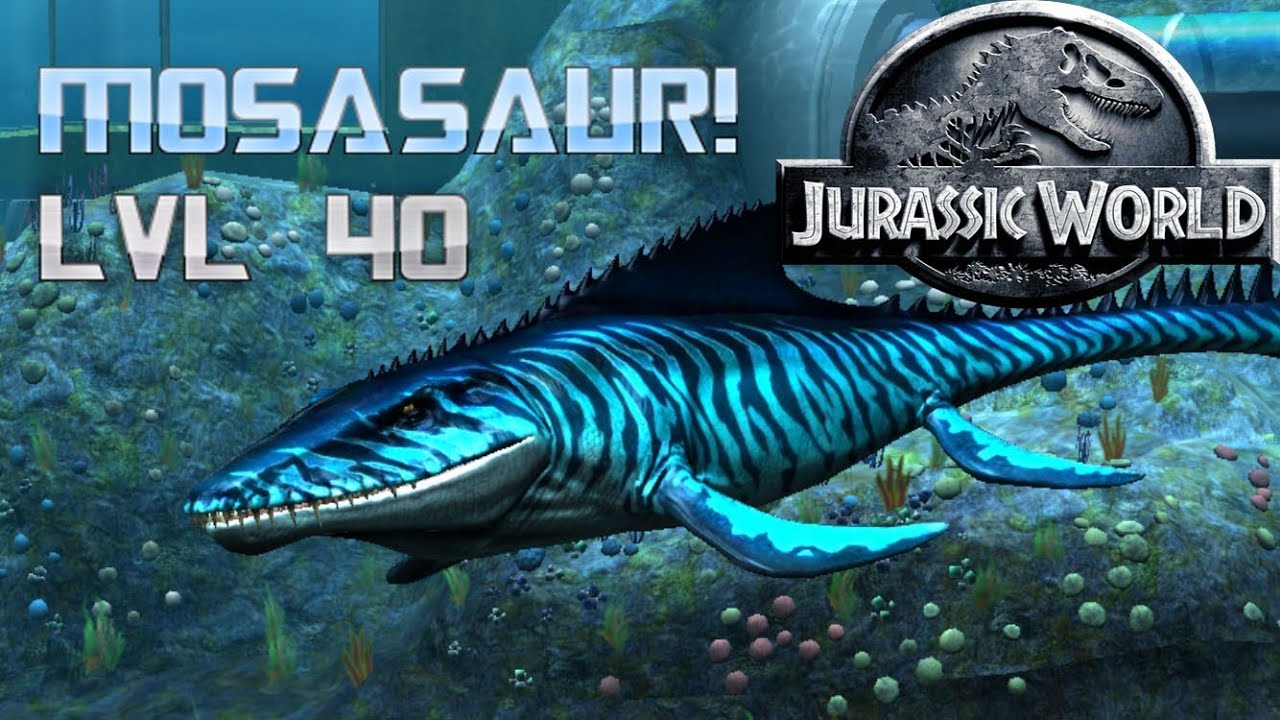 World's first level 40 Mosasaur! : Jurassic world the game - YouTube