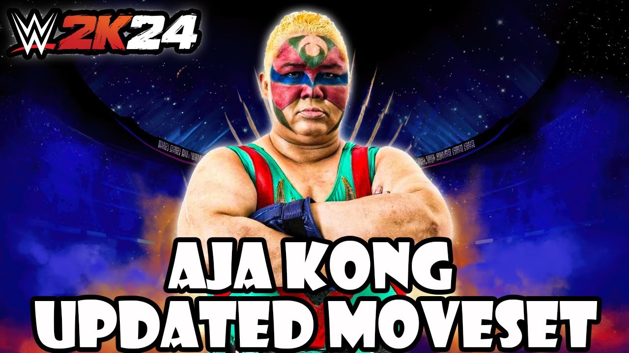 WWE 2K24 Aja Kong Updated Moveset + Superstar Settings - YouTube