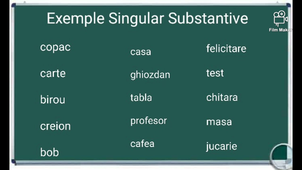 Exemple substantive la singular , exemple propoziti cuvinte singular ...