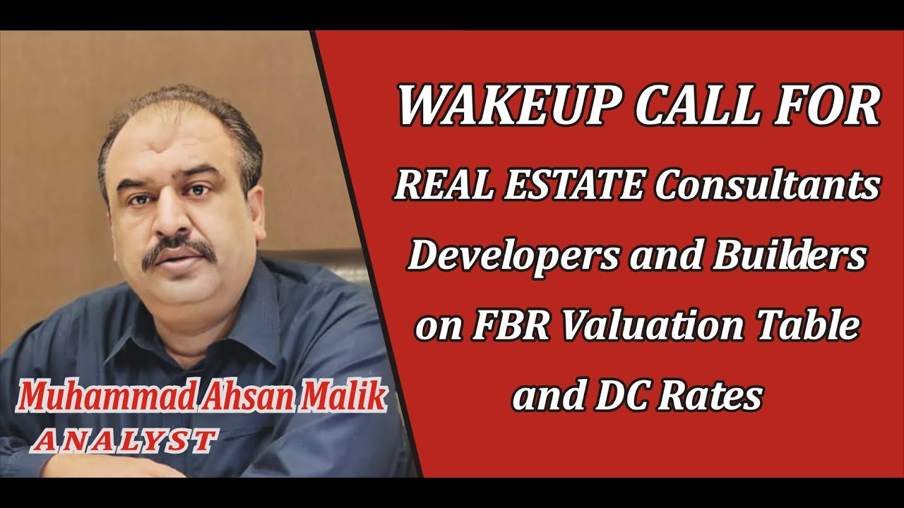 Wakeup Call For Real Estate Consultants, Developers and Builders on FBR ...