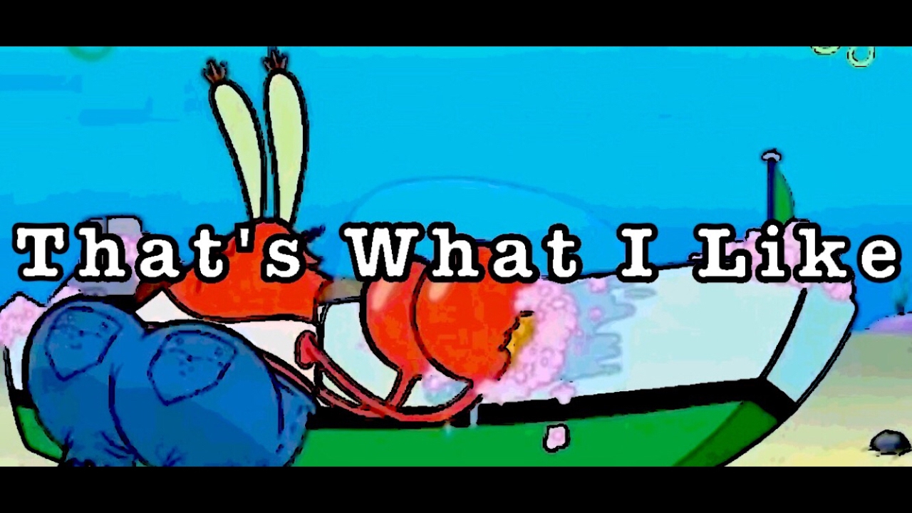 Spongebob Sings Thats What I Like by Bruno Mars - YouTube