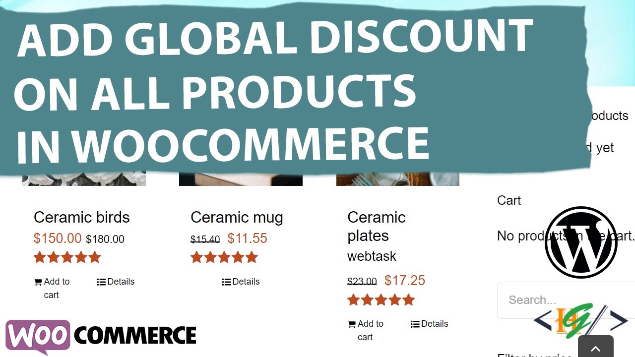 How to Add Global Discount on All Products in WooCommerce Shop in ...