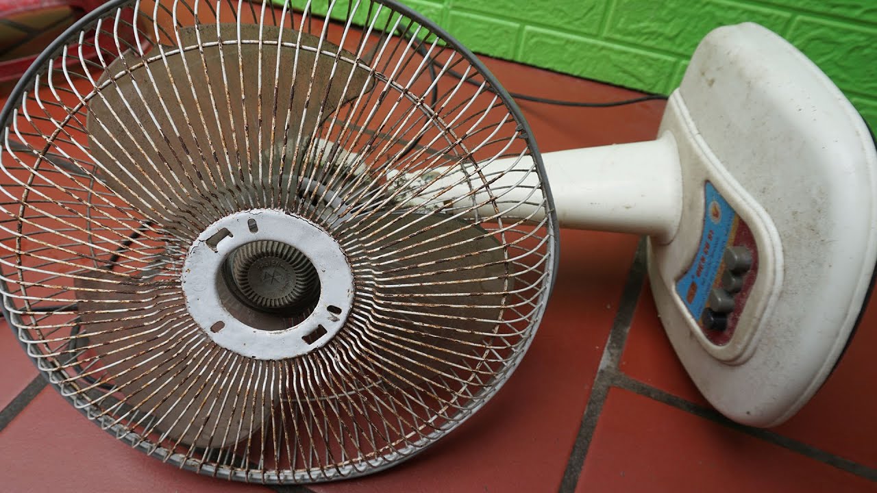 Restoration table fan mini old and rusty - Restore fan free for ...