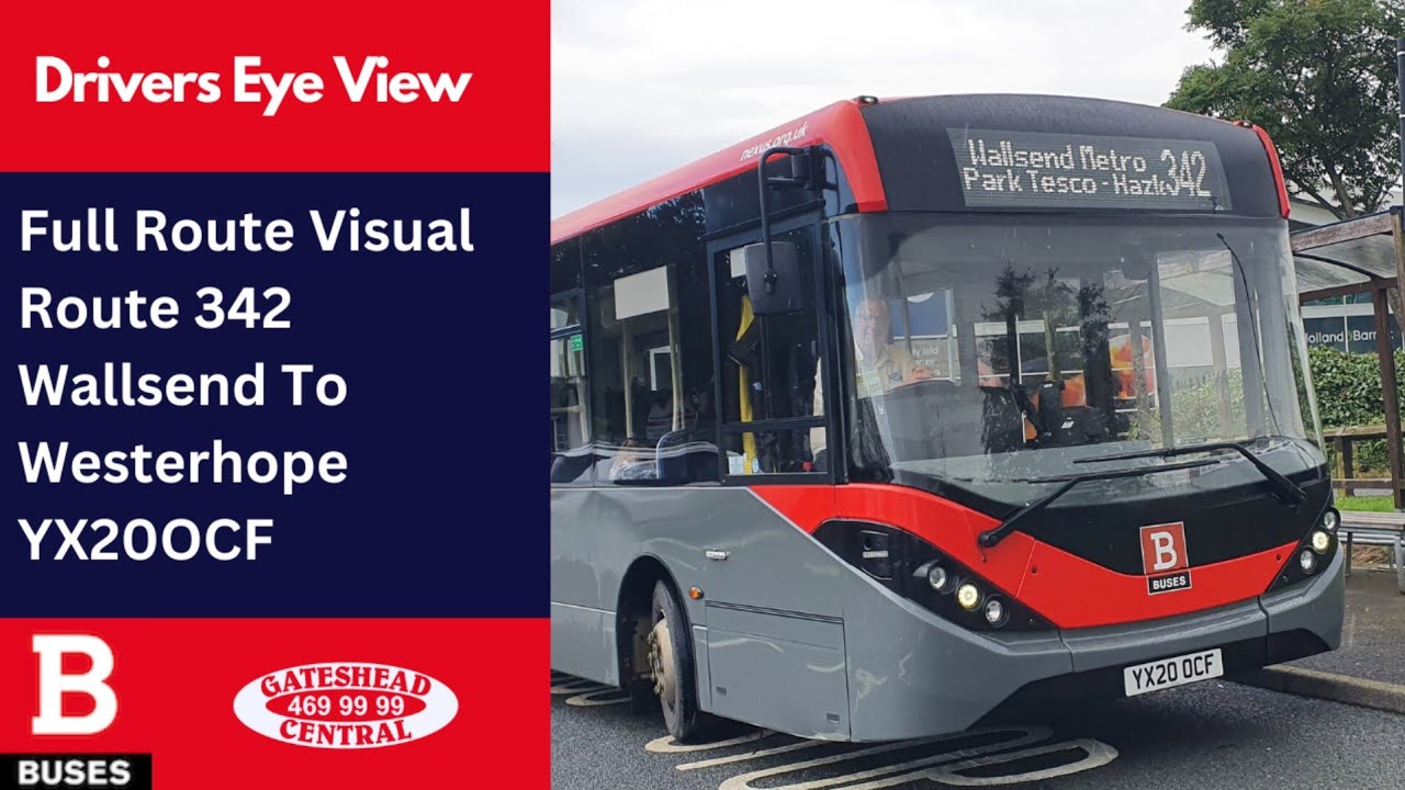 DEV: REDONE SERIES: FULL ROUTE VISUAL | Nexus Bus Route 342 - Wallsend ...
