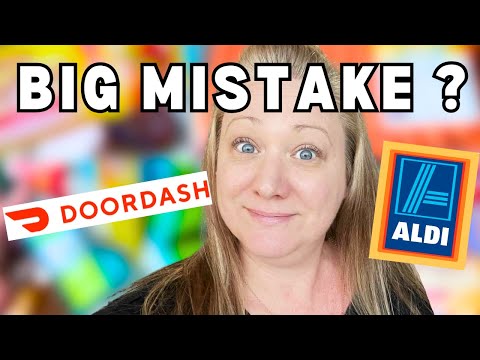 I Tried Getting ALDI Delivered by DOOR DASH - BIG MISTAKE or was it a WIN?