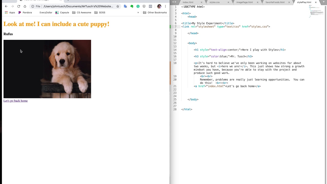 External Stylesheet Implemented Youtube